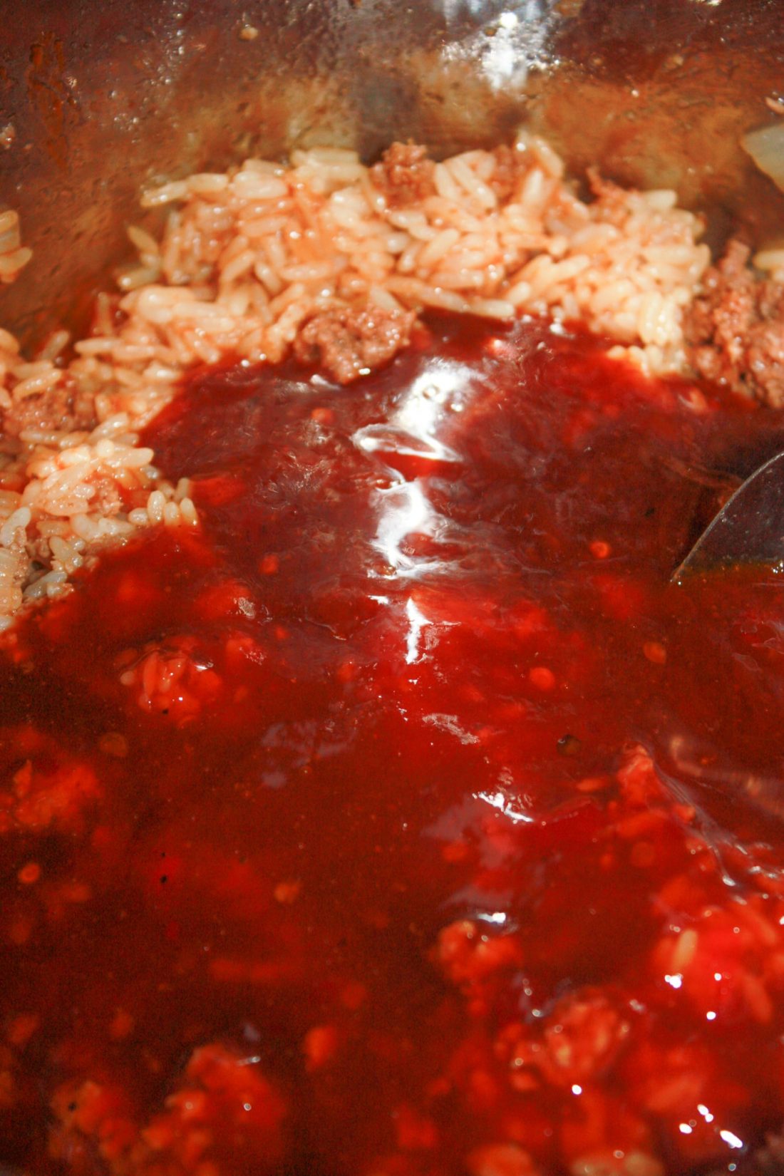 Instant Pot Cheesy BBQ Ground Beef and Rice - Kiss Gluten Goodbye