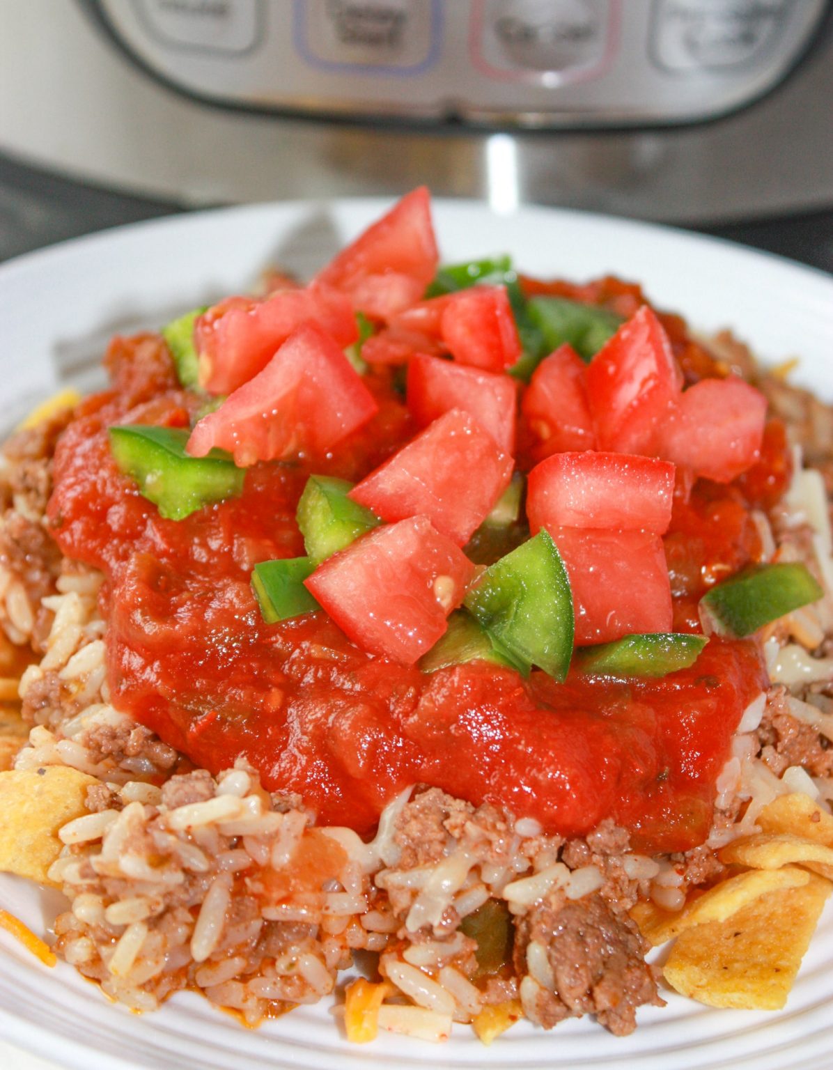 Instant Pot Ground Beef Taco Pile Ons - Kiss Gluten Goodbye
