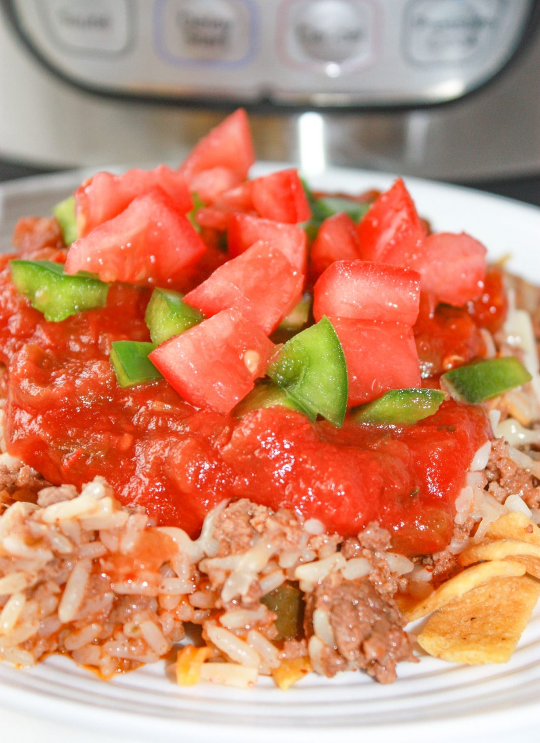 Instant Pot Ground Beef Taco Pile Ons - Kiss Gluten Goodbye