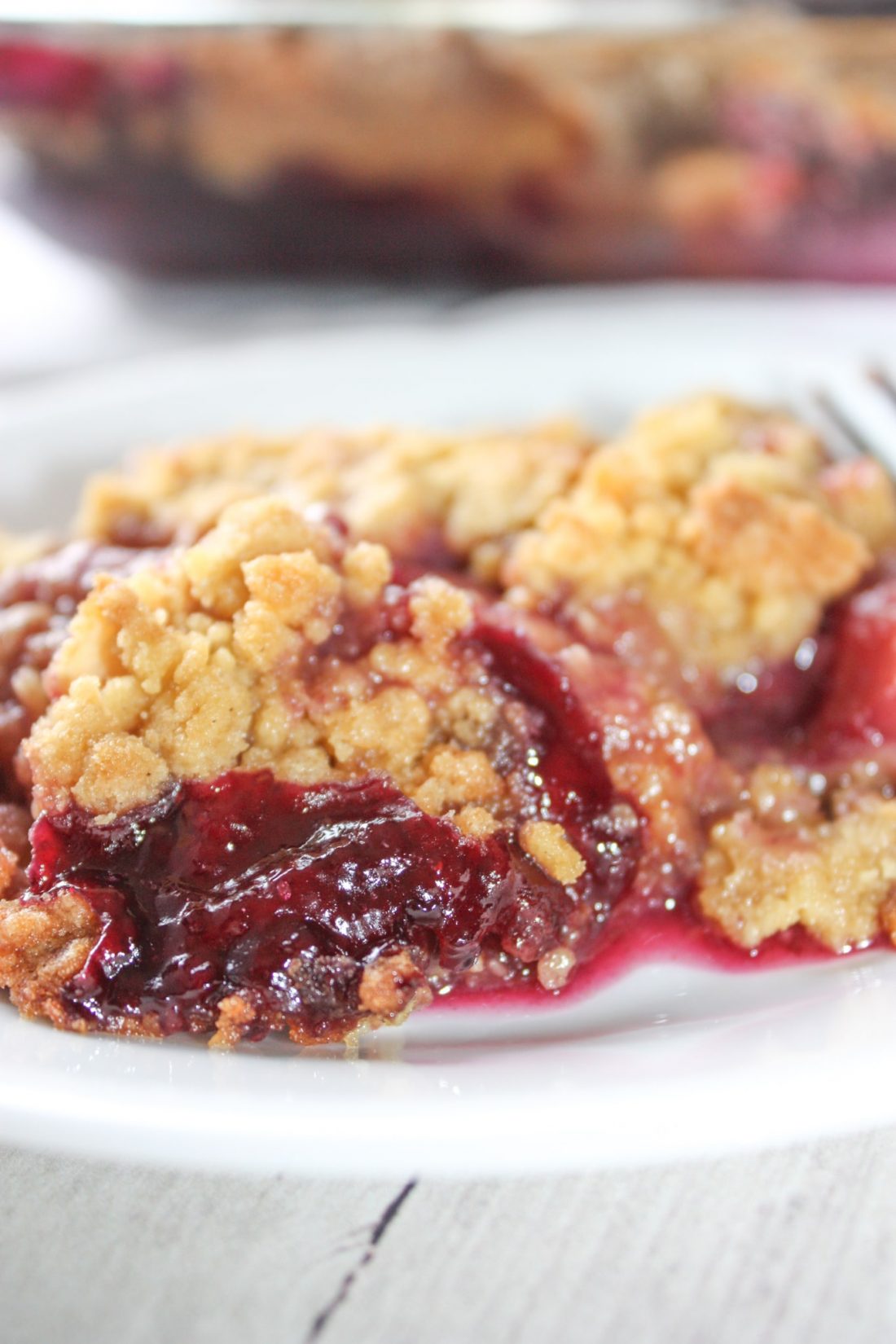 Gluten Free Blueberry Apple Crumble - Kiss Gluten Goodbye