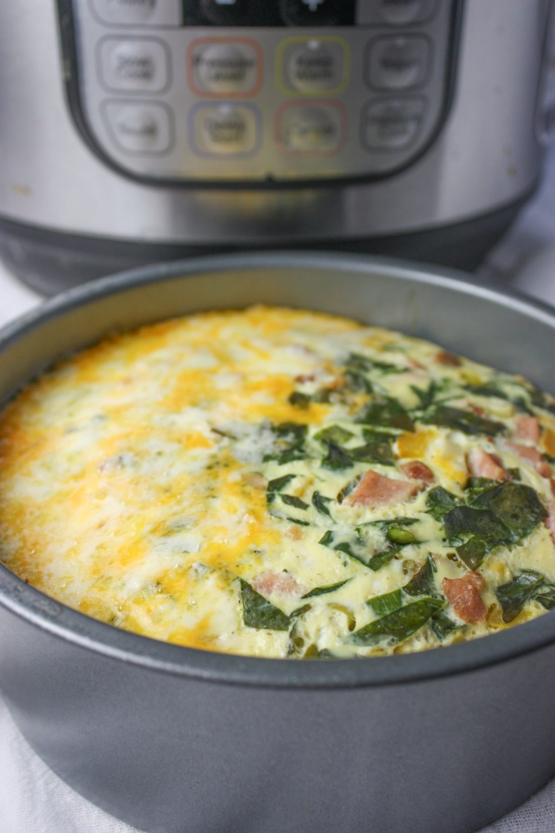 Instant Pot Crustless Quiche - Kiss Gluten Goodbye