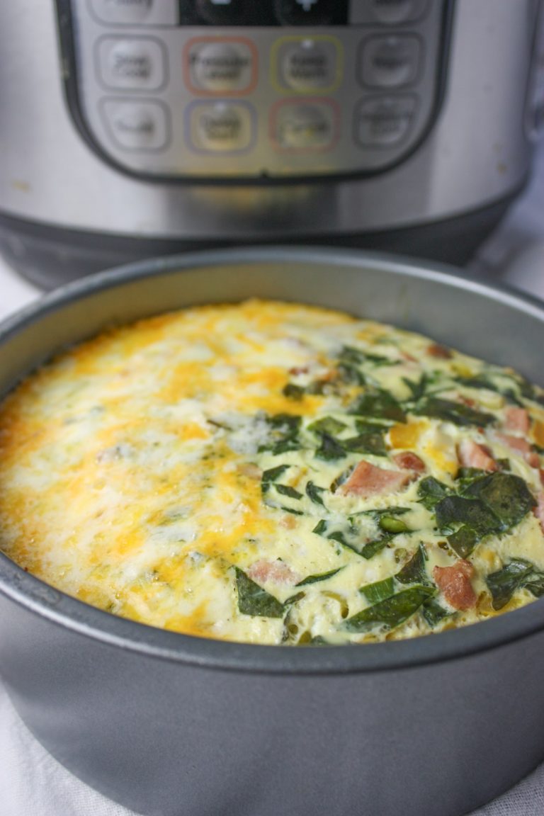Instant Pot Crustless Quiche - Kiss Gluten Goodbye