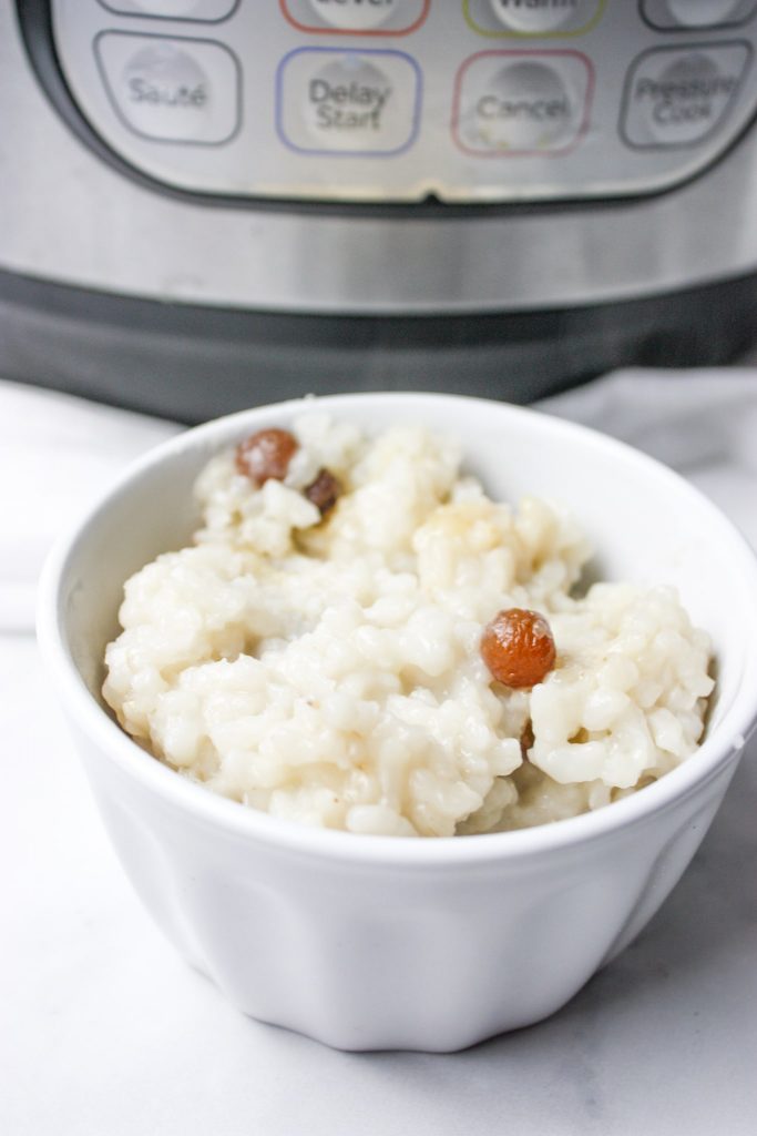 Instant Pot Arborio Rice Pudding - Dairy Free - Kiss Gluten Goodbye