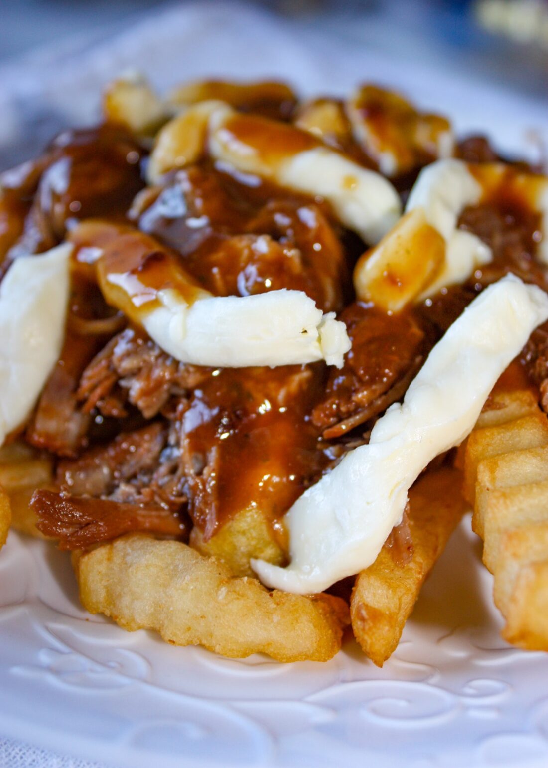 Pulled Pork Poutine - Instant Pot - Kiss Gluten Goodbye