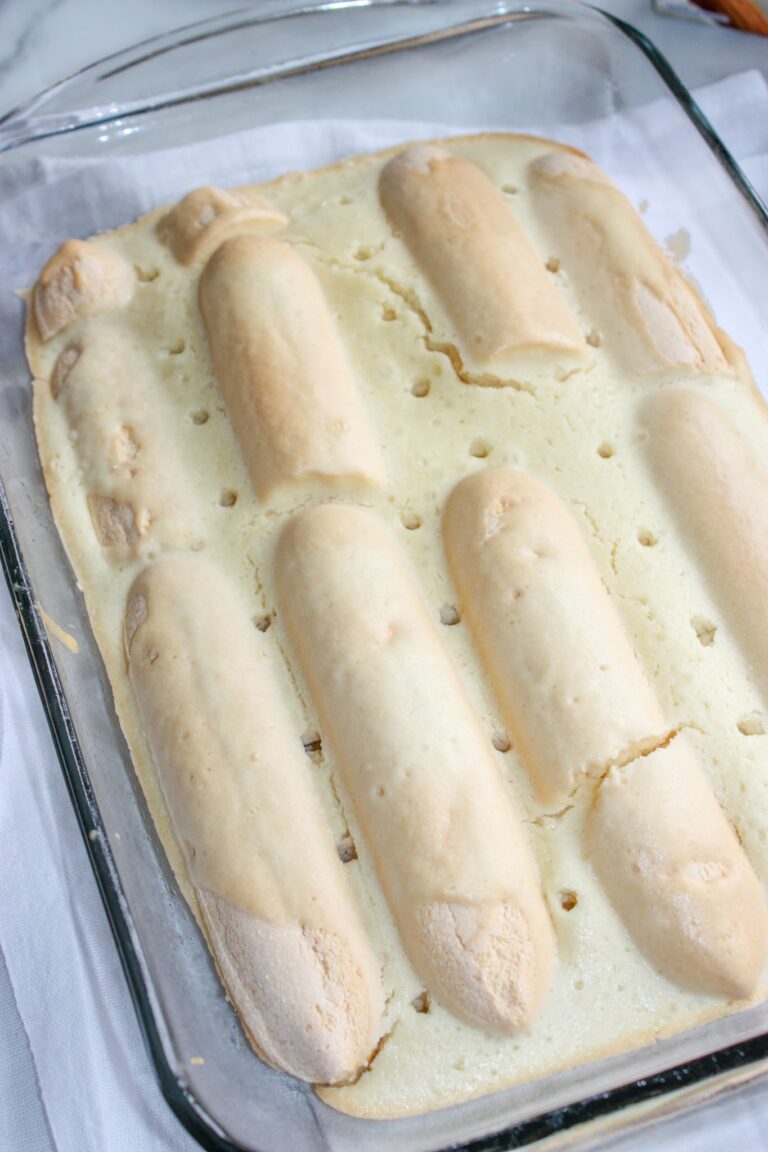 Lady Finger Poke Cake - Gluten Free - Kiss Gluten Goodbye