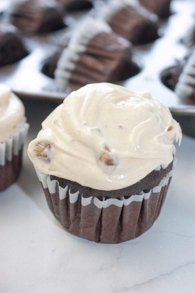 Peanut Butter Cup Cupcakes - Gluten Free - Kiss Gluten Goodbye