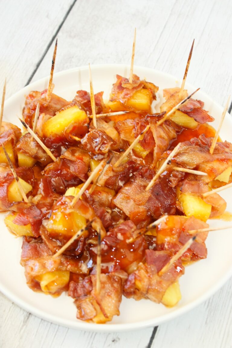 Bacon Wrapped Pineapple - Kiss Gluten Goodbye