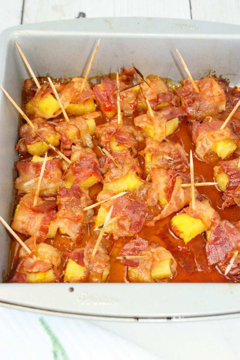 Bacon Wrapped Pineapple - Kiss Gluten Goodbye